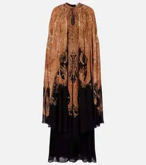 Zimmermann Hypnotic Caped Maxi Dress