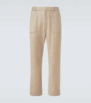 Brioni Wool Straight Leg Pants