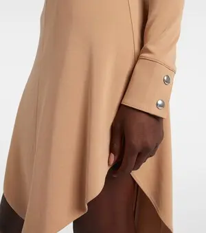COURREGES Courrèges Biker Crêpe Jersey Minidress