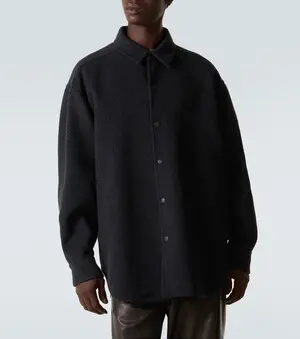 Fear Of God Wool And Cashmere Overshirt - Grey