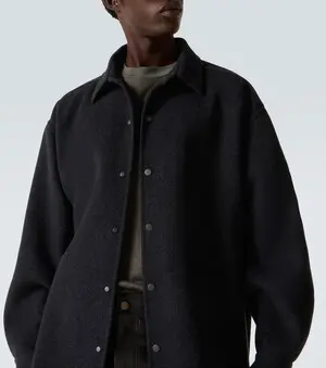 Fear Of God Wool And Cashmere Overshirt - Grey