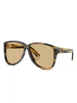 Miu Miu Oversized-frame Sunglasses - Brown