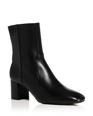 STUART WEITZMAN Miranda Zip Bootie 60 - Black Leather