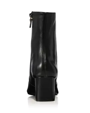 STUART WEITZMAN Miranda Zip Bootie 60 - Black Leather