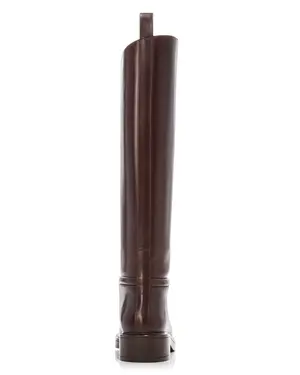STUART WEITZMAN Leather Riding Boots - Walnut