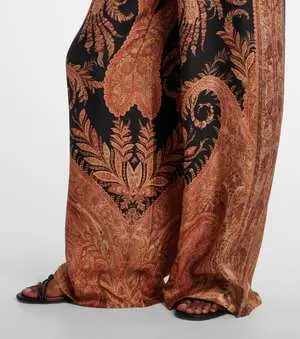 Zimmermann Hypnotic Silk Wide-leg Pants - Multicoloured