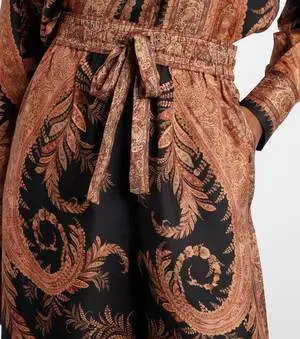 Zimmermann Hypnotic Silk Wide-leg Pants - Multicoloured