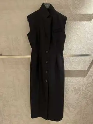 Dior Collared Button-down Midi Dress