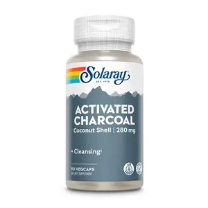 SOLARAY Activated Charcoal 280mg 90 Capsules - One-color