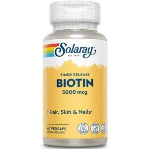 SOLARAY Biotin 5000 Mcg Time Released 60 Capsules - One-color