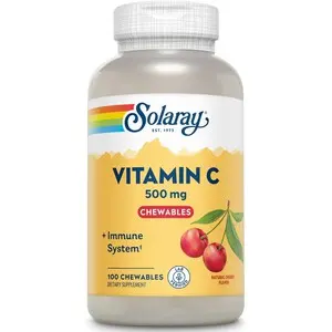 SOLARAY Vitamin C Cherry 100 Tablets - One-color