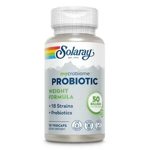 SOLARAY Mycrobiome Probiotic Weight Formula 50b Once Daily 30 Capsules - One-color