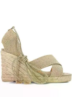 CastaÑer 90mm Jute Wedge Sandals