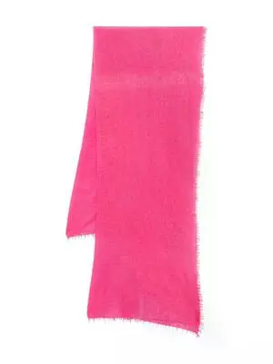 Warm Me Frayed-edge Cashmere Scarf - Pink