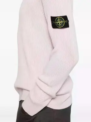 Stone Island Ribbed Crew-neck Sweater