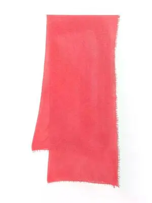 Warm Me Frayed-edge Cashmere Scarf - Pink