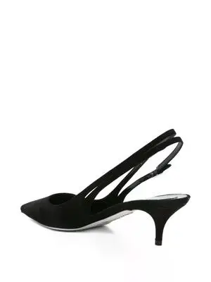 Rene Caovilla 60mm Slingback Pointed-toe Heeled Pumps