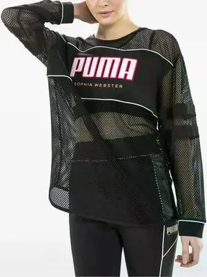 PUMA Mesh-panel Long-sleeve Top