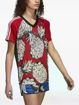 Adidas Printed V-neck T-shirt