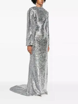 Giuseppe Di Morabito Sequined Asymmetric Evening Dress