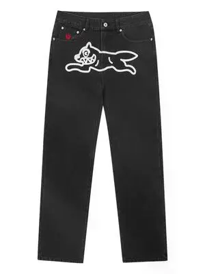 ICECREAM Running Dog Straight Leg Jeans - Black