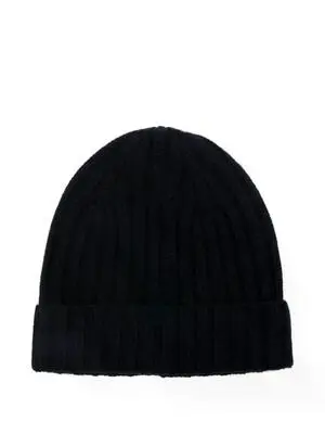 BEYOU Ribbed-knit Cashmere Beanie - Blue