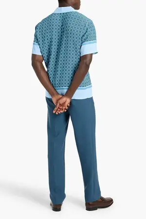 Sandro Slim-fit Woven Trousers - Storm Blue