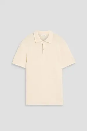Sandro Linenjersey Polo Shirt - Ivory