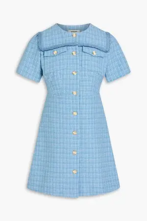 Sandro Cotton-blend Tweed Mini Dress