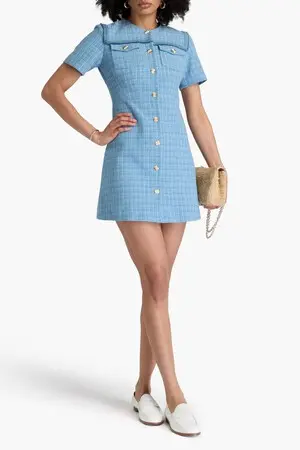 Sandro Cotton-blend Tweed Mini Dress