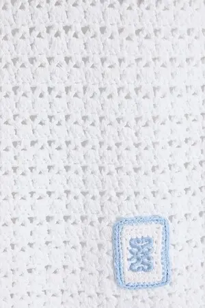 Sandro Crochet-knit Mini Skirt