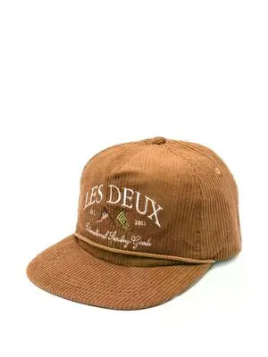 LES DEUX Corduroy Baseball Cap - Brown