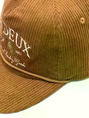 LES DEUX Corduroy Baseball Cap - Brown
