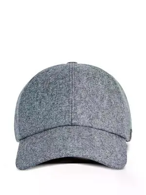 FAY Wool Curved-peak Hat - Grey