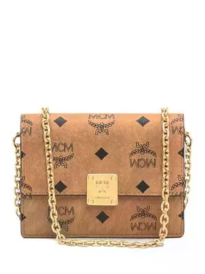 Mcm Visetos Logo-plaque Crossbody Bag