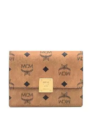 Mcm Visetos Logo-plaque Crossbody Bag