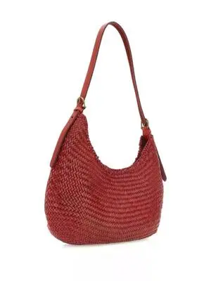 Dragon Diffusion Woven Leather Shoulder Bag