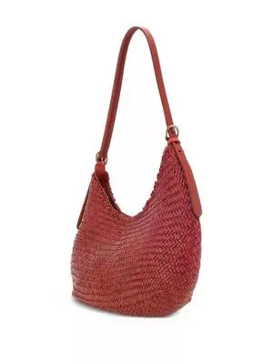 Dragon Diffusion Woven Leather Shoulder Bag