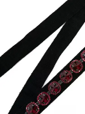 PARLOR Crystal-embellished Belt