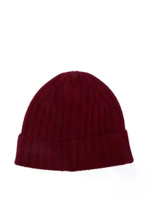 BEYOU Ribbed-knit Cashmere Beanie - Red
