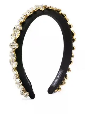PARLOR Crystal-embellished Headband - Black