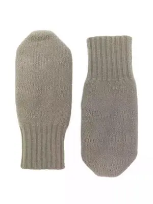 Warm Me Cashmere Mittens - Green