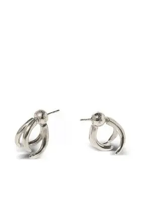 PANCONESI Curved Hoop Earrings