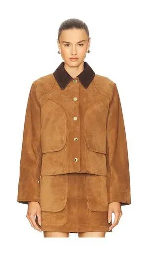 Veronica Beard Walters Cropped Barn Jacket