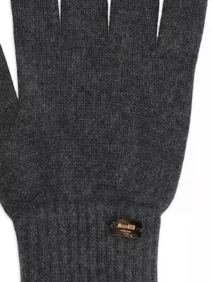MOORER Easton Knitted Gloves - Grey