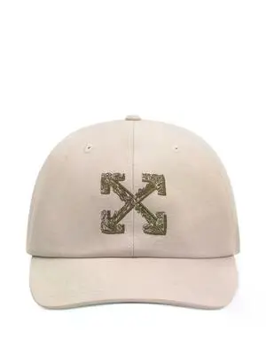 Off-White Embroidered-logo Baseball Cap - Neutrals