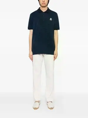 SANDBANKS Monogram-jacquard Polo Shirt