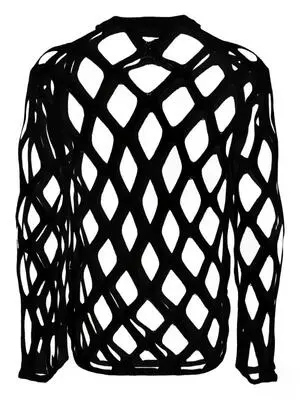 BLACK COMME DES GARÇONS Mesh Knit Sweatshirt