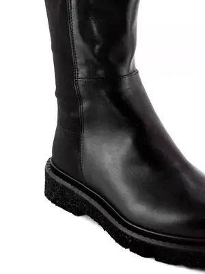 GUGLIELMO ROTTA Leather Boots With Elastic Inserts