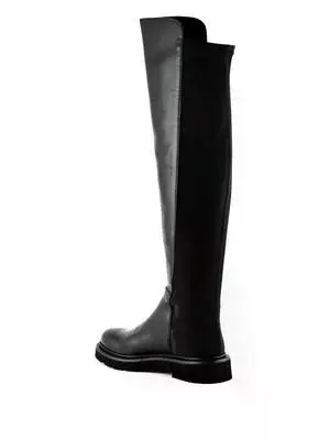 GUGLIELMO ROTTA Leather Boots With Elastic Inserts